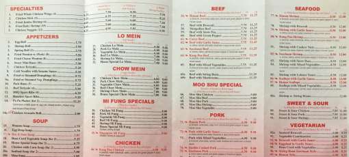 Menu for The Red Lantern in Charlottesville, VA | Sirved