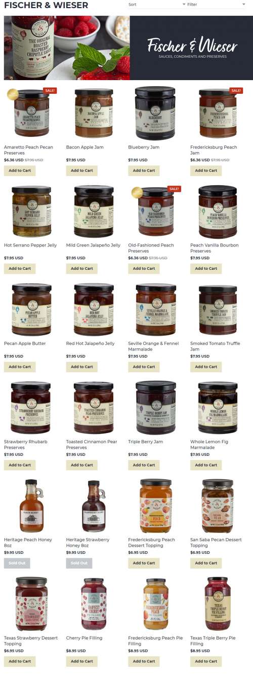 Das Peach Haus menu in Fredericksburg, Texas, USA