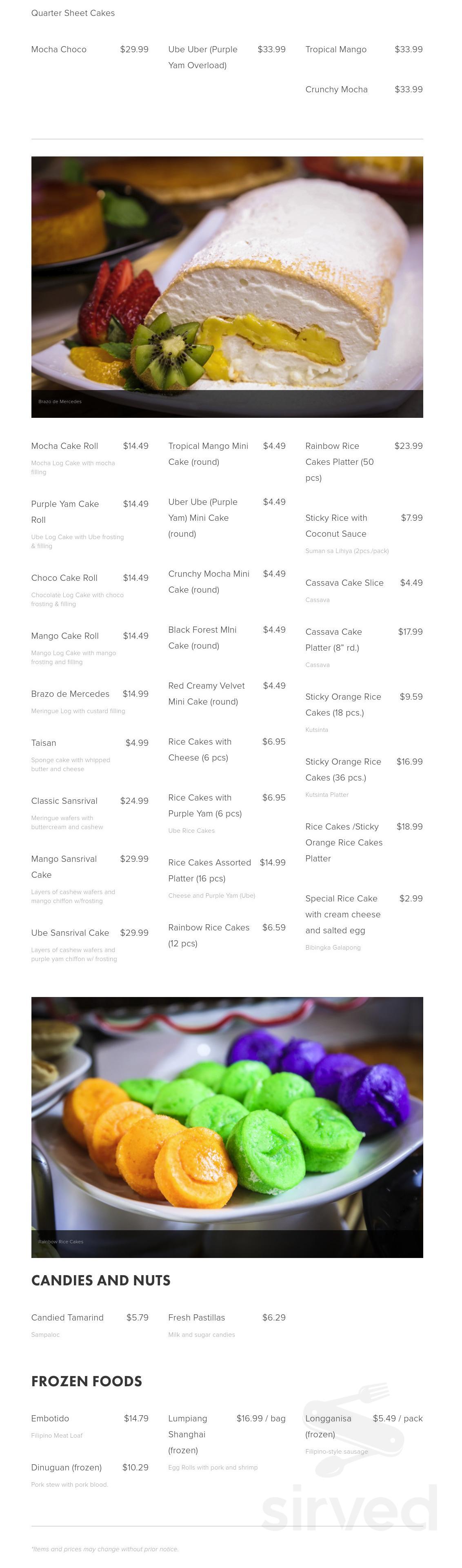 Menu - Selmer TN's El Palomino Mexican Restaurant | Sirved