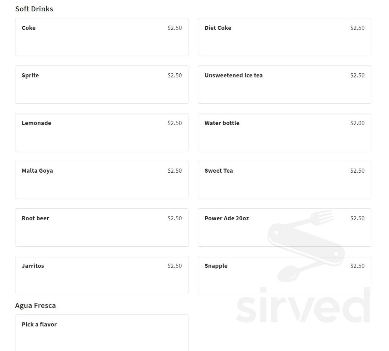 BEBO's Artisan Burgers + Frappes menu in Cincinnati, Ohio, USA