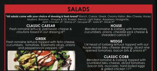 Menu for Overtime Pizzeria & Sports Pub in Cape Coral, FL | Sirved