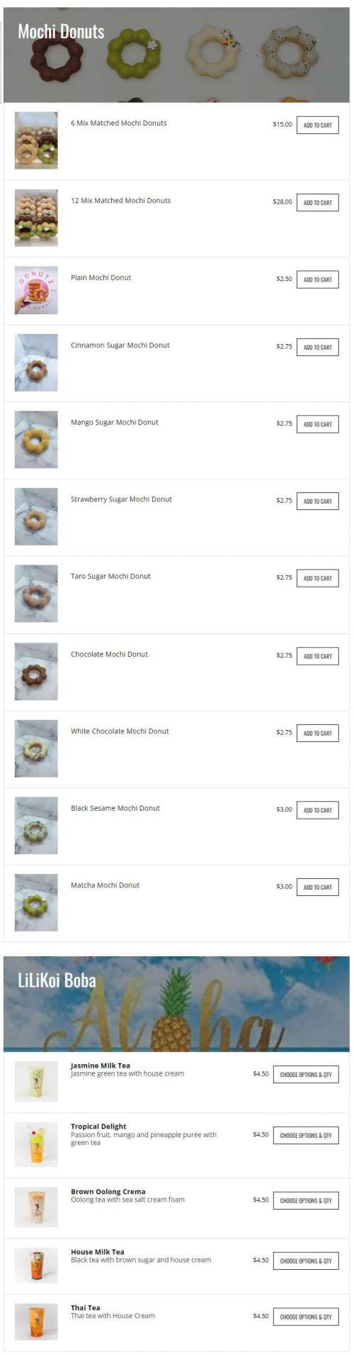 Gonutz with Donuts menu in Fremont, California, USA