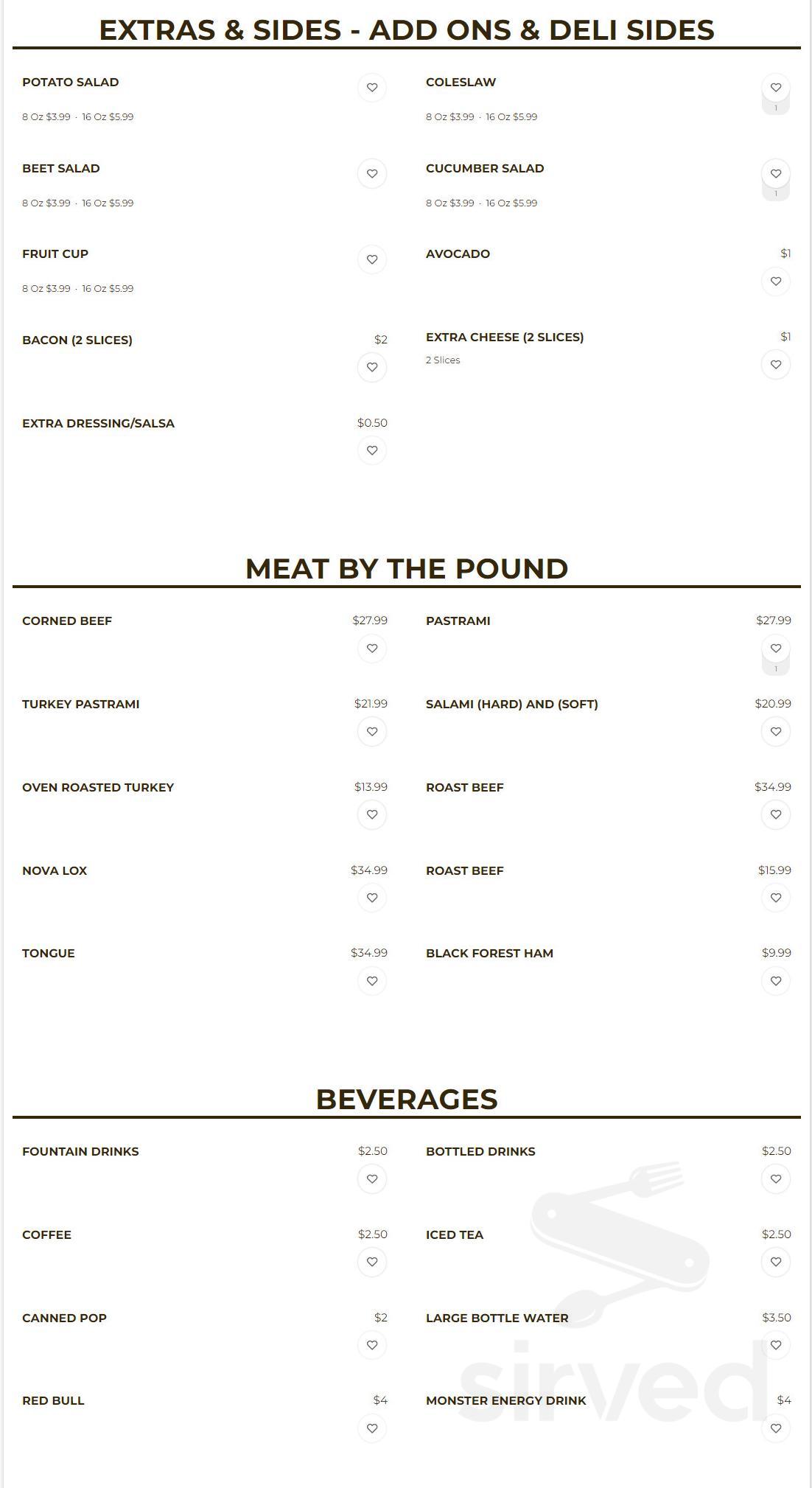Carnivore Sandwich menu in San Diego, California, USA
