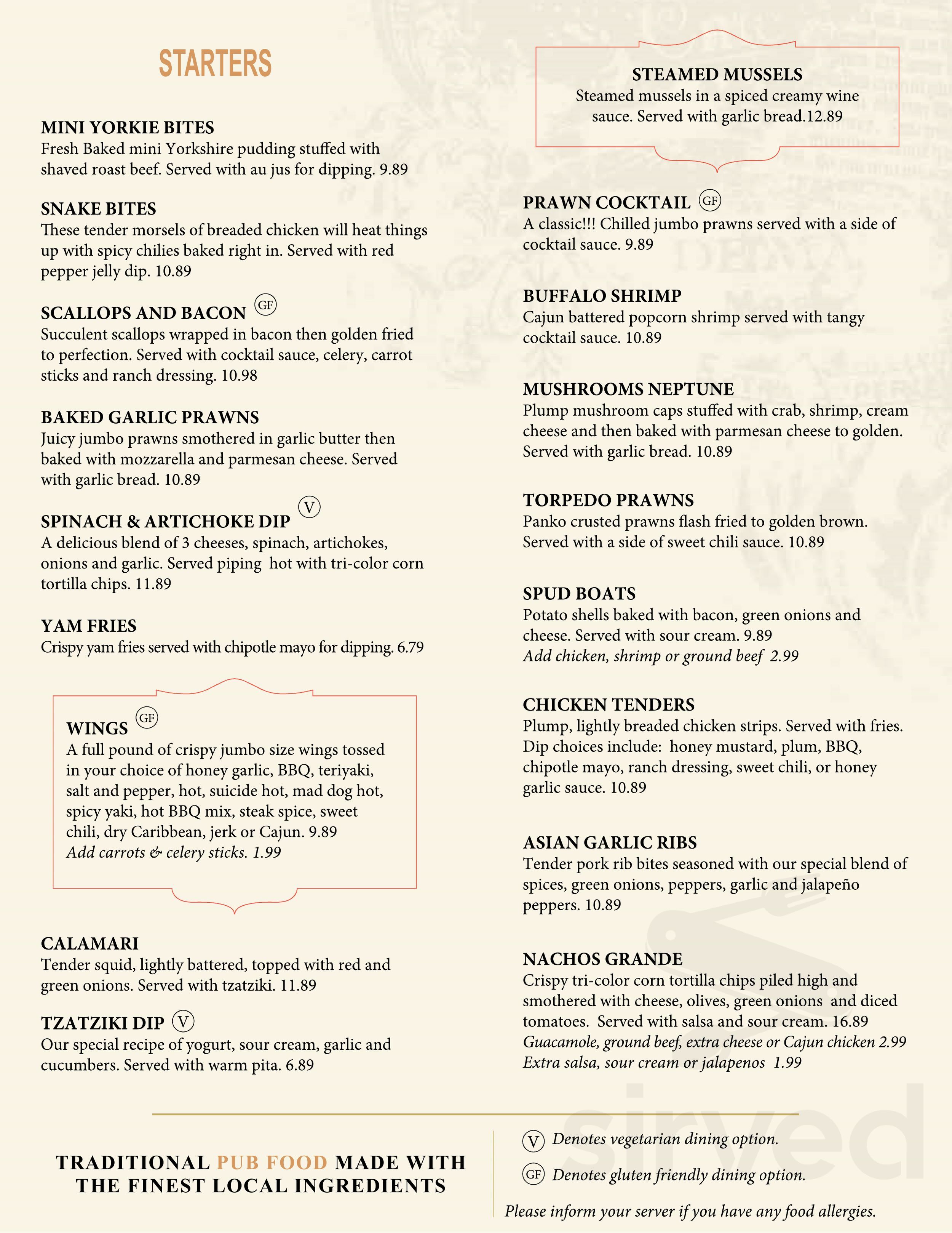 Menu for Black Sheep Public House & Liquor Store in Maple Ridge, BC ...