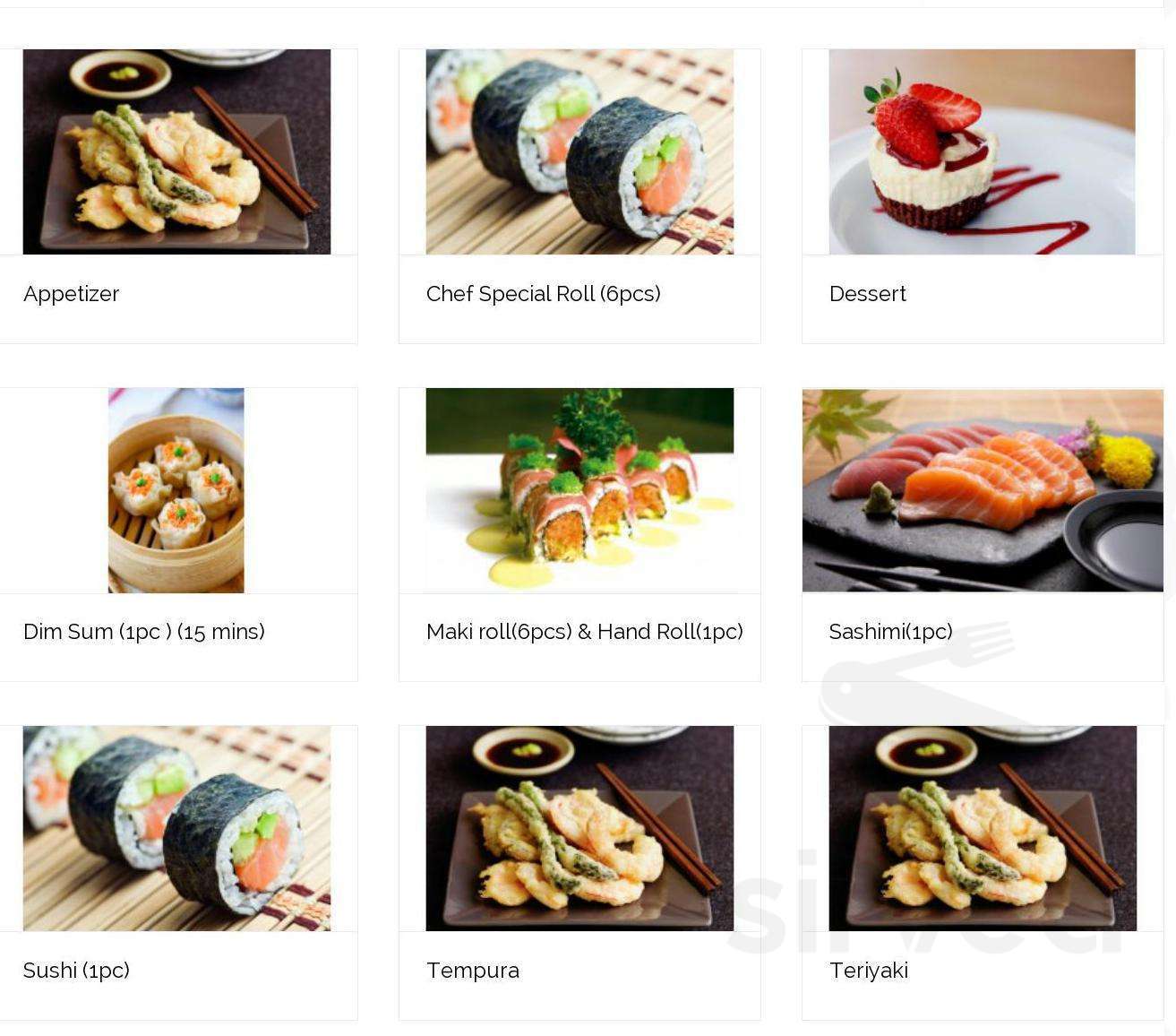 Sakana House Japanese Restaurant menus in Barrie, Ontario, Canada