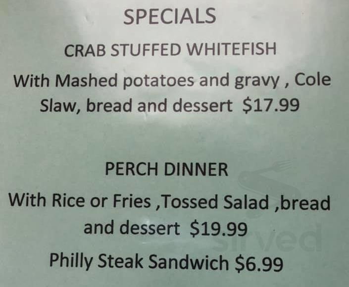 The Bay Port Inn menus in Bay Port, Michigan, United States