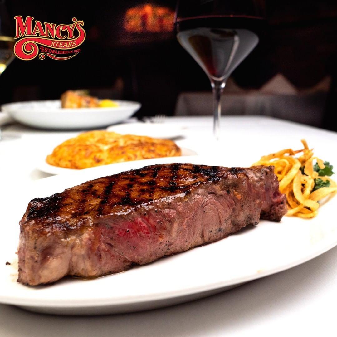 Mancy's Steakhouse menu in Toledo, Ohio, USA