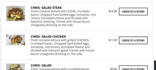Menu for Christine's Casual Dining in Cincinnati, OH | Sirved