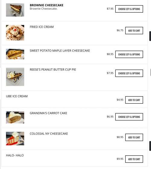 Christine's Casual Dining menu in Cincinnati, Ohio, USA