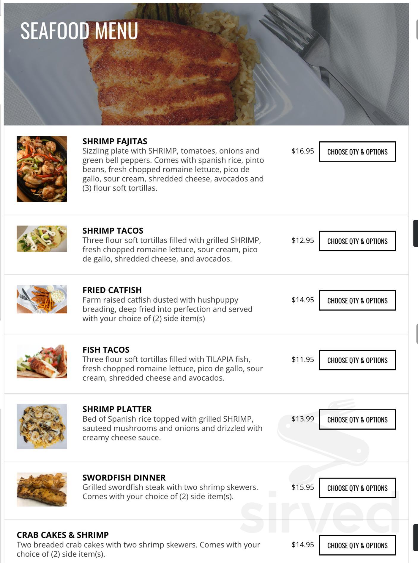 Christine's Casual Dining menu in Cincinnati, Ohio, USA