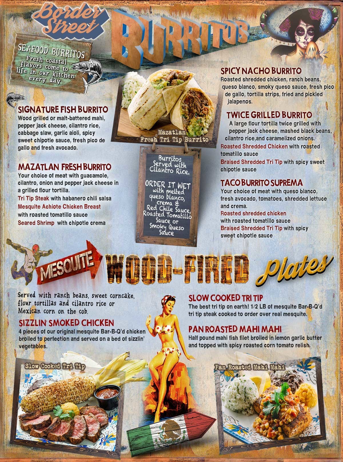 Menu - Newport Beach CA's Baja Sharkeez | Sirved