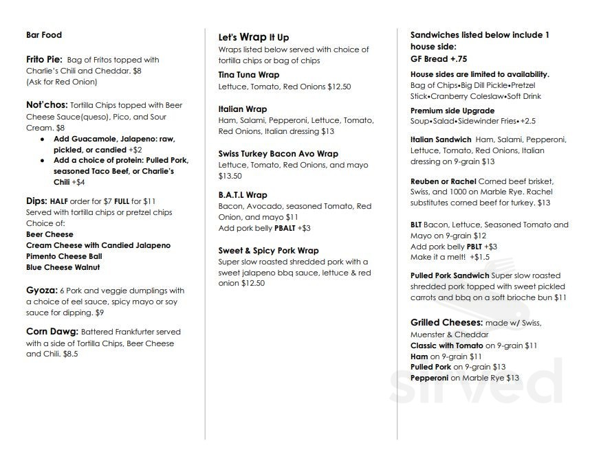 The MarFe Cafe Market Remix menus in Bandera, Texas, United States