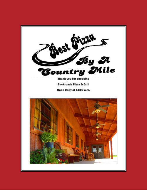 Backroads Pizza & Grill menu in Hawk Point, Missouri, USA