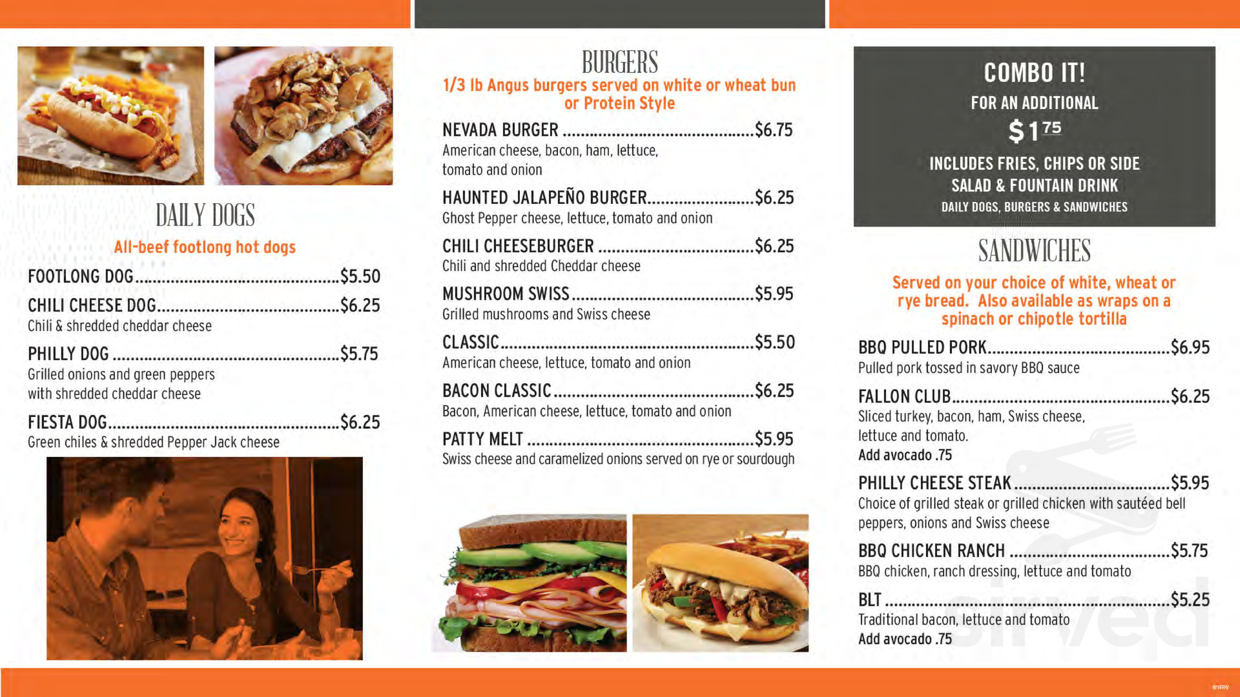 Take Five: Bistro & Bar menus in Fallon, Nevada, United States