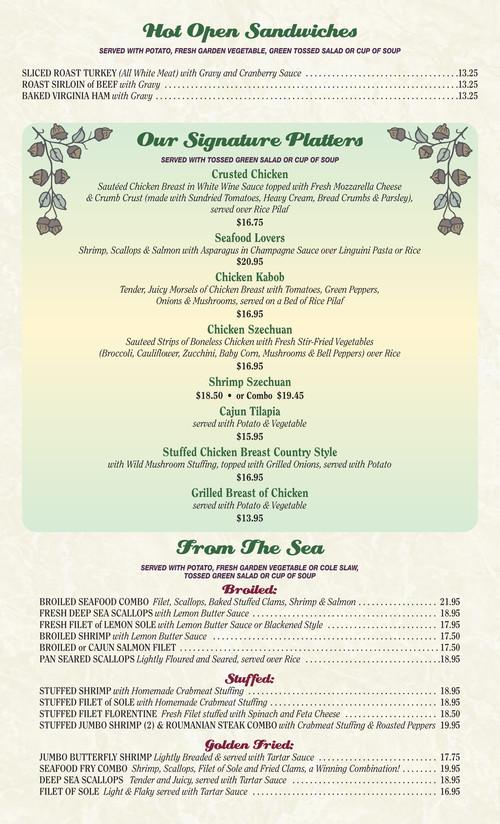 Park Wood Diner menu in Maplewood, New Jersey, USA