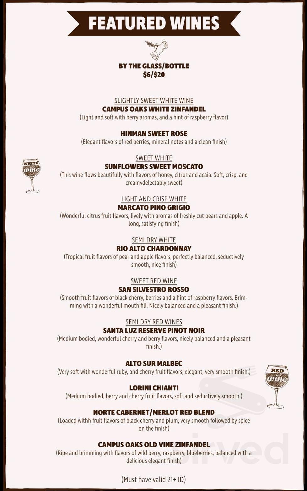 Menu for Capparelli's Italian Food & Pizza in San Antonio, TX | Sirved