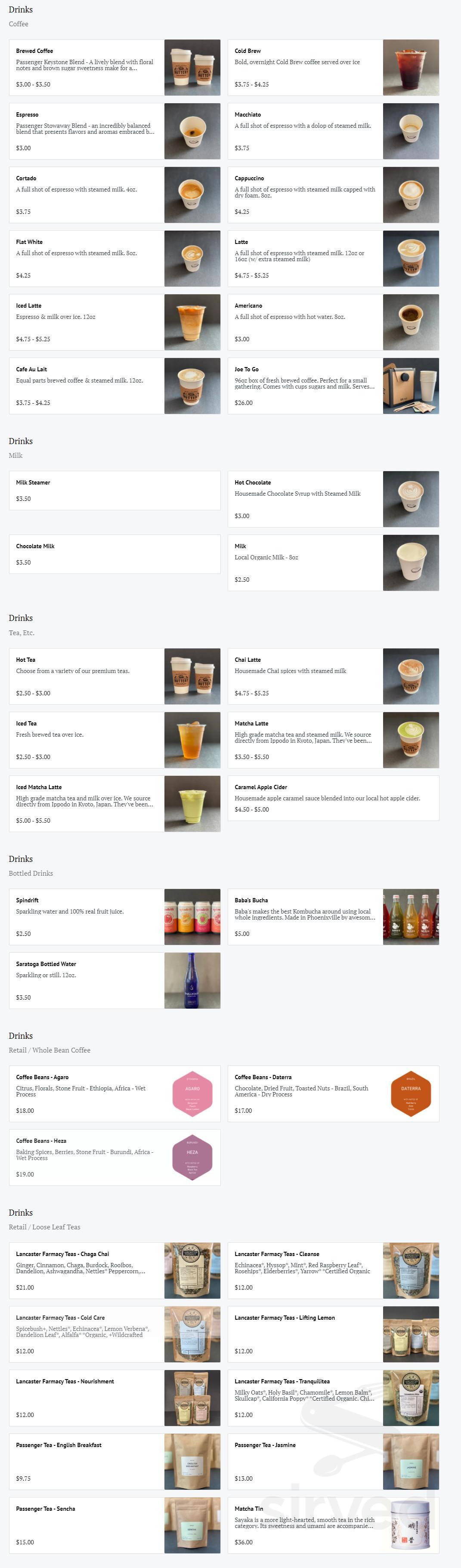 Menu - Malvern PA's Malvern Buttery | Sirved