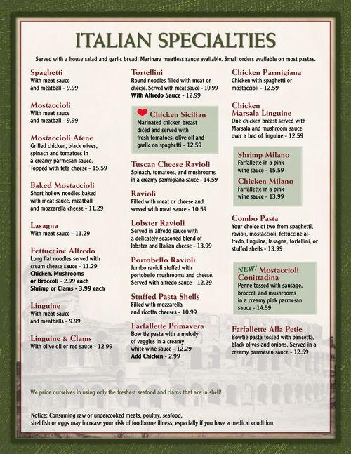 Alfano's Pizzeria & Italian in Rochelle menu in Rochelle, Illinois, USA
