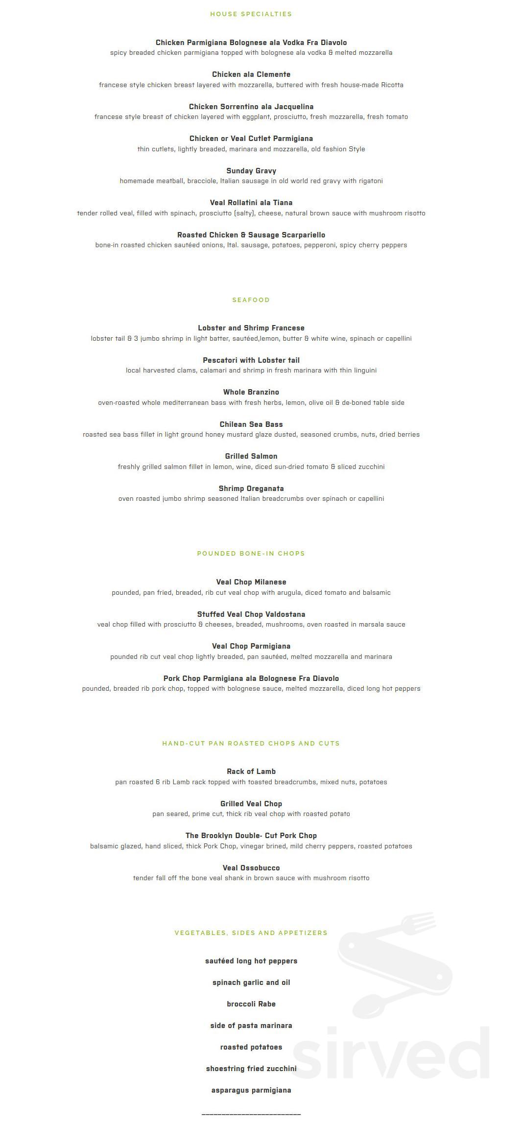 Cafe 2825 menus in Atlantic City, New Jersey, United States