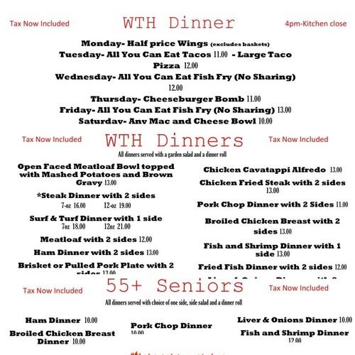 Slaughterhouse: What the Hell Bar & Grill menu in Mesa, Arizona, USA
