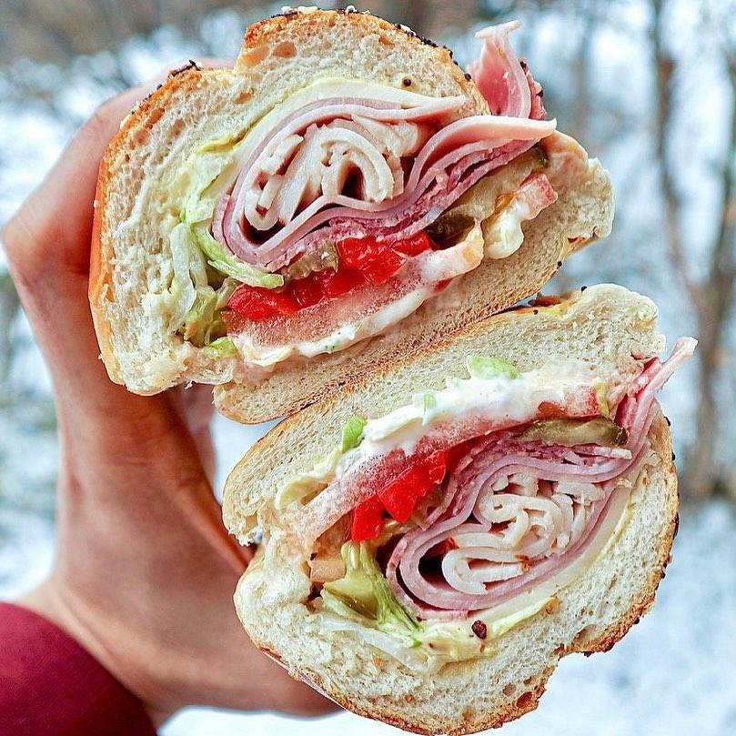 DiBella's Subs menu in Milford, Connecticut, USA