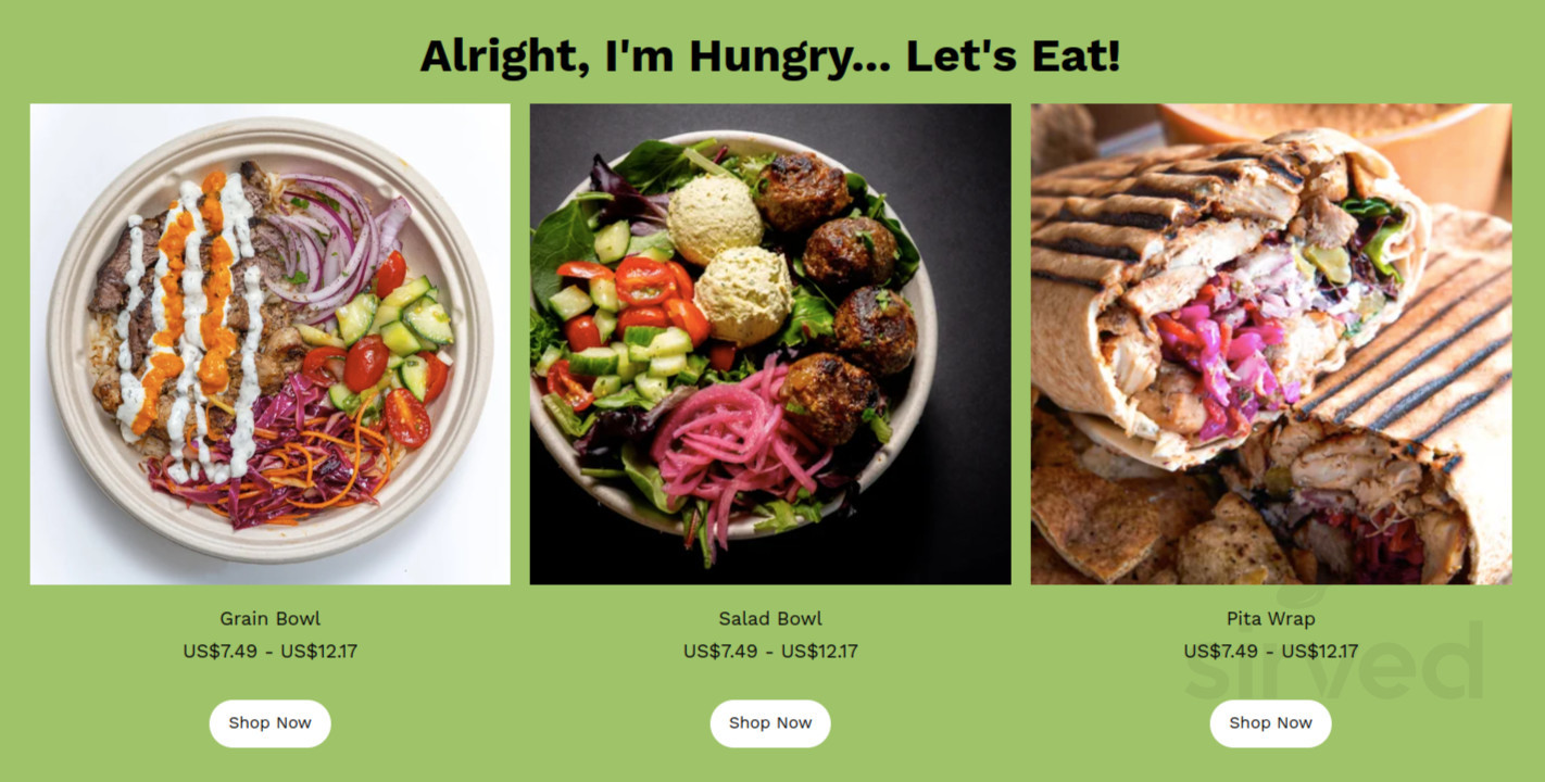 Menu for Lafa Mediterranean by Zeina's in New Hartford, NY | Sirved