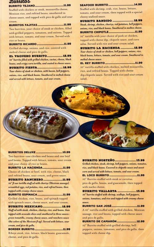 La Hacienda Mexican Grill menu in Chesapeake, Virginia, USA