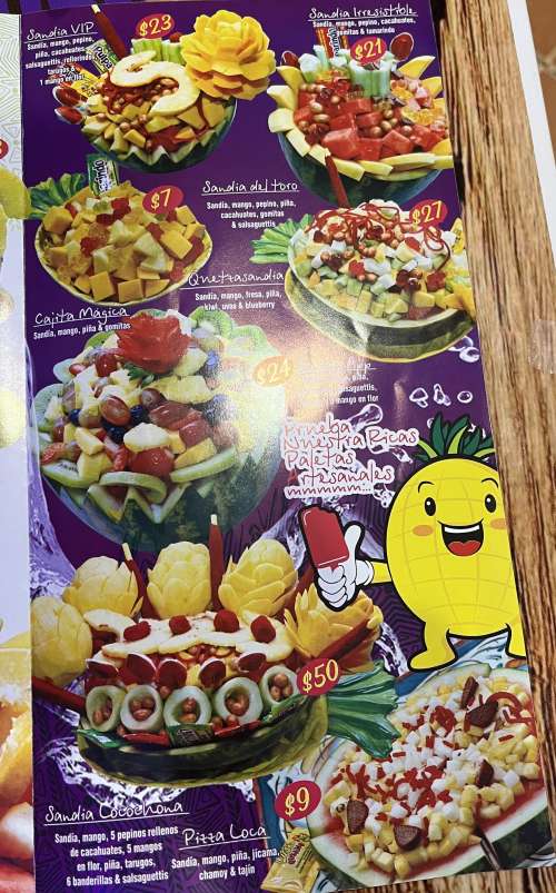 Pinas Locas Quetzaly menu in Passaic, New Jersey, USA