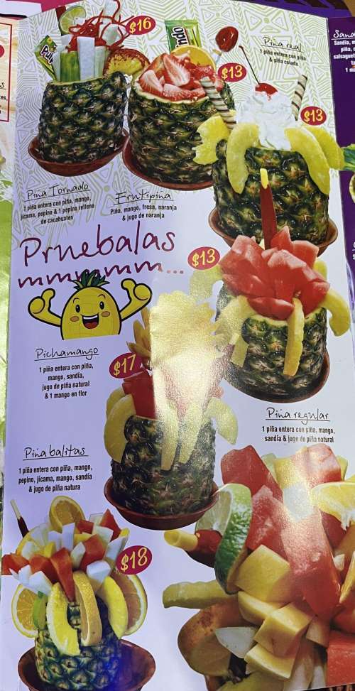 Pinas Locas Quetzaly menu in Passaic, New Jersey, USA