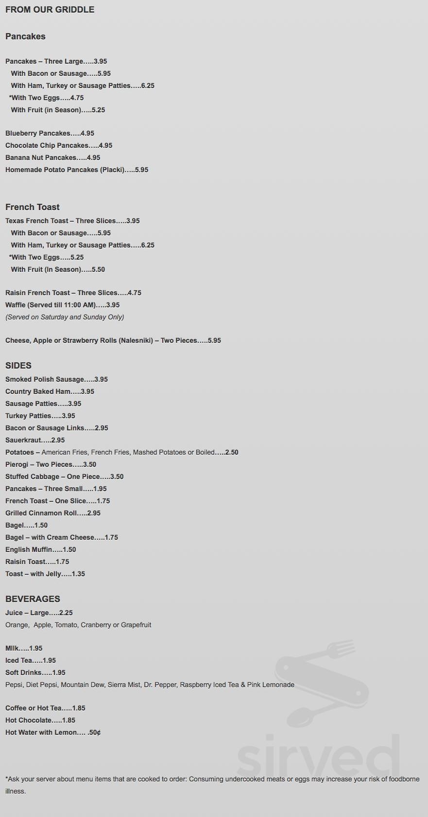 Lukich's Family Dining menu in Troy, Michigan, USA