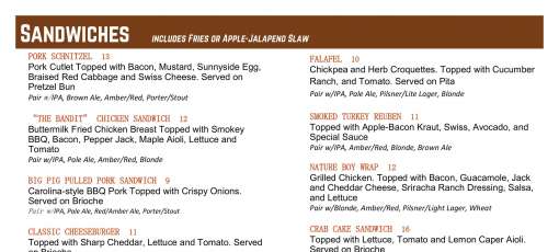 Menu for Brick Works Brewing and Eats - Smyrna in Smyrna, DE | Sirved