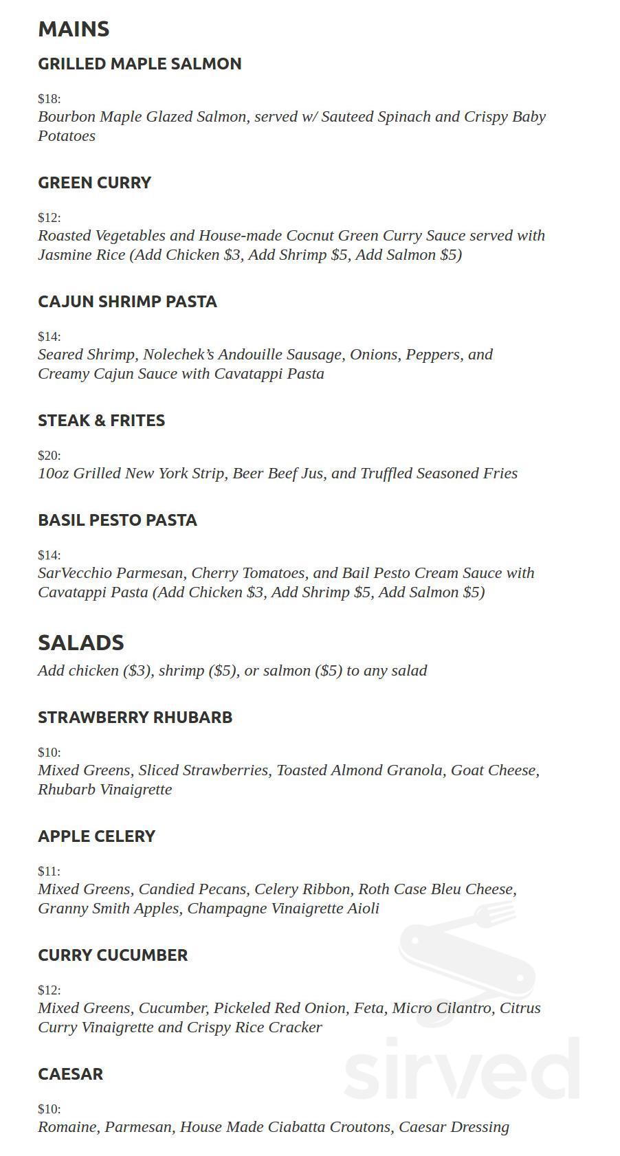 Sconni's Alehouse & Eatery menu in Schofield, Wisconsin, USA