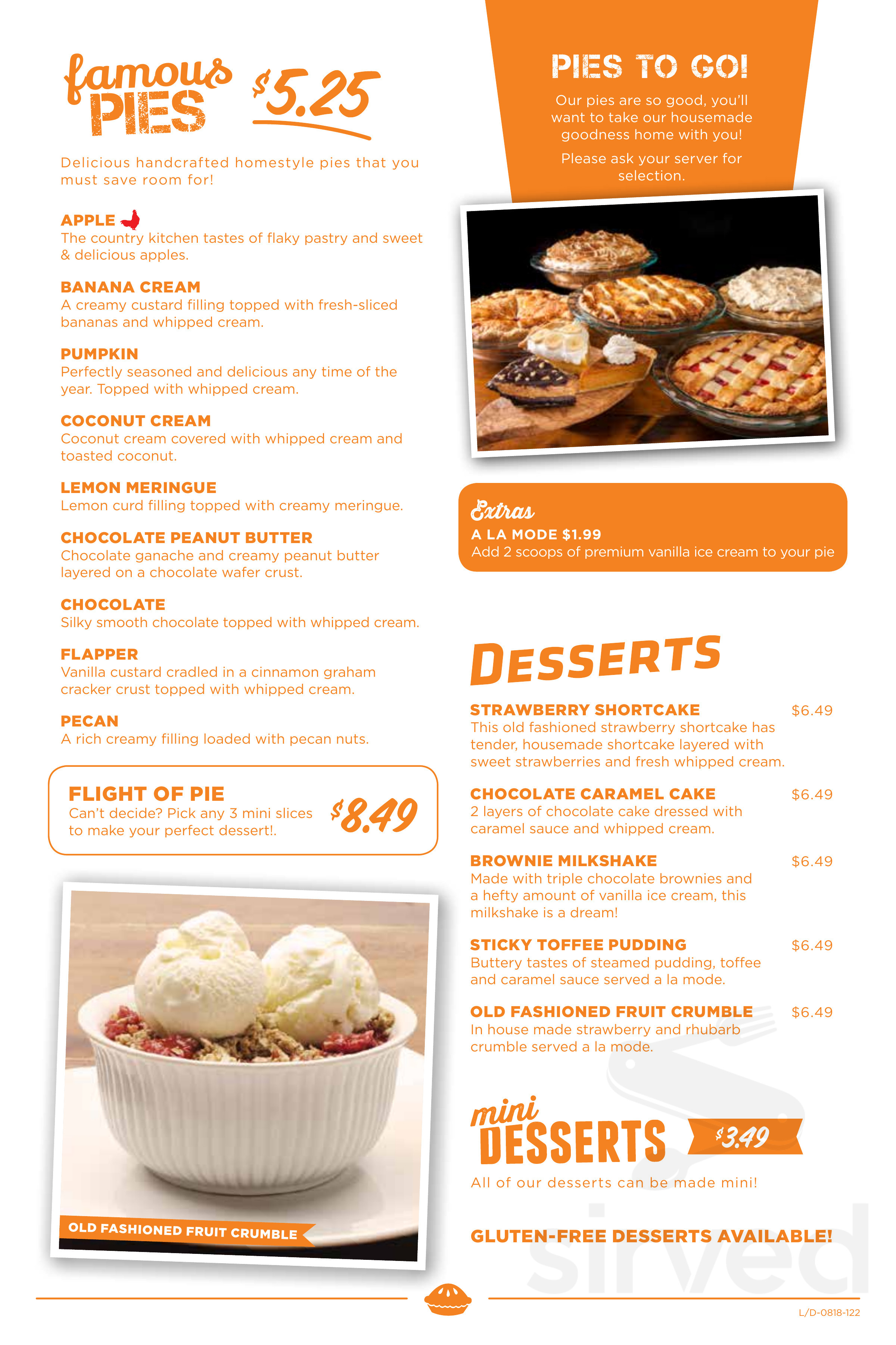 ABC Country Restaurant menu in Red Deer, Alberta, Canada