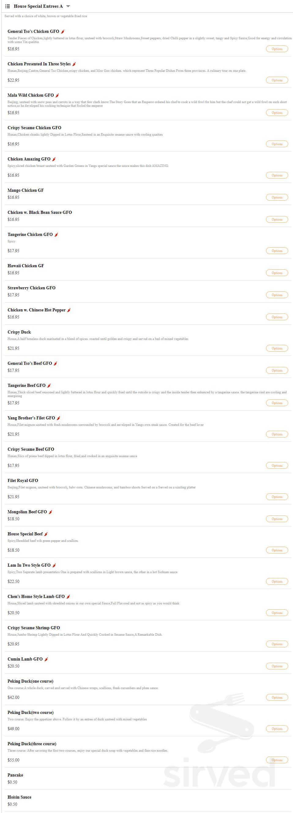 chen yang li menus in Nashua, New Hampshire, United States