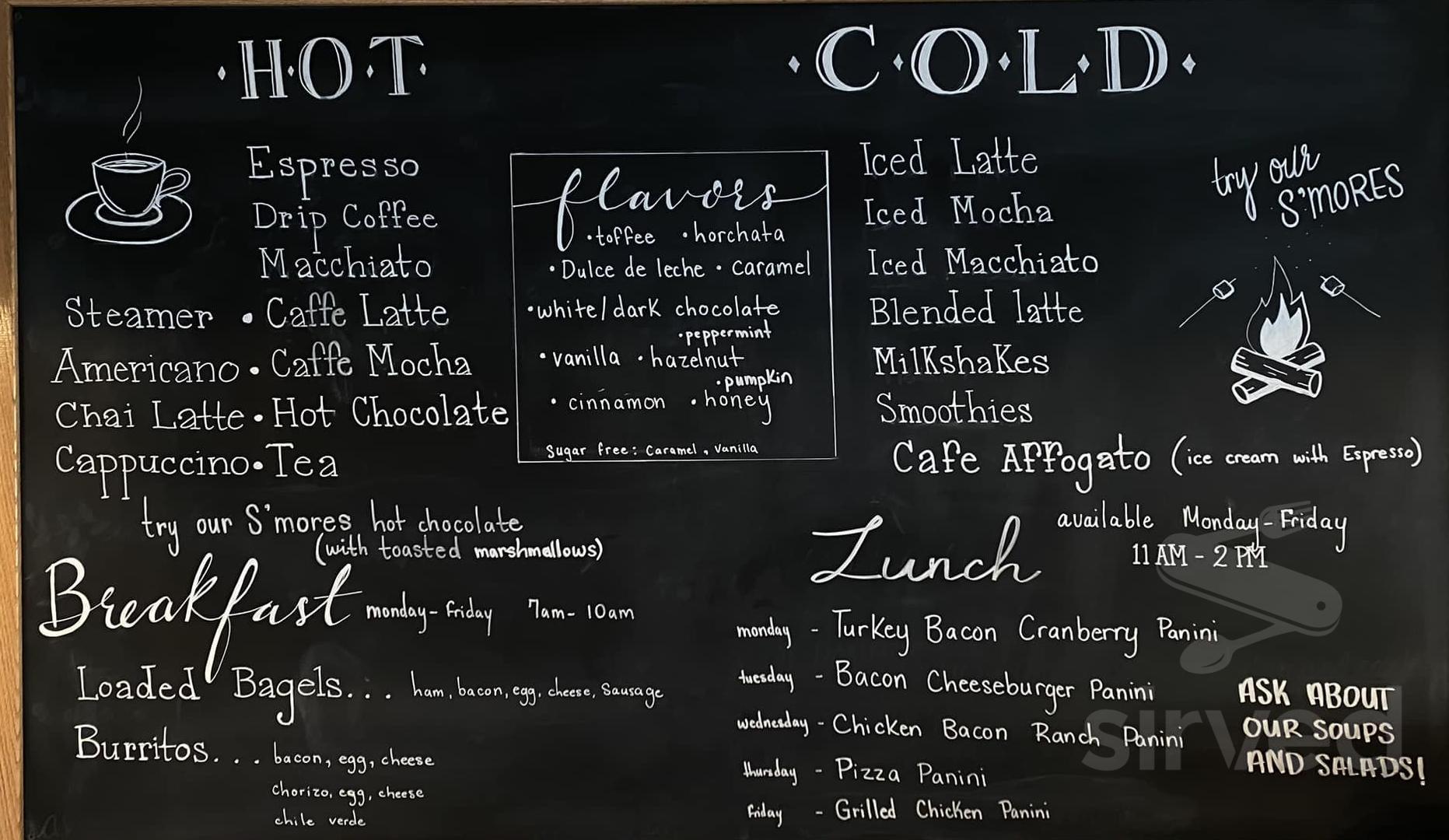 The Creamery Coffee Barn menu in Plainview, Texas, USA