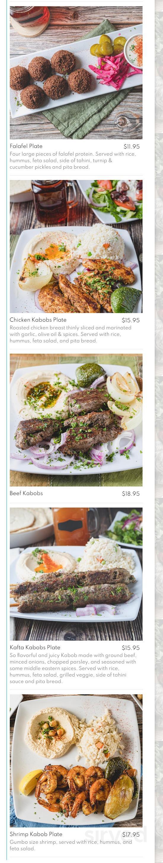 Cafe Petra Express Greek & Lebanese Restaurant menu in Baton Rouge ...