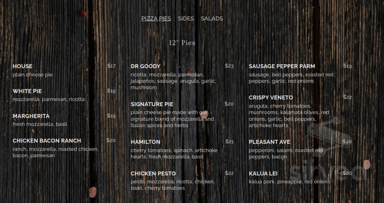 Knead & Bake menu in Waimea, Hawaii, USA