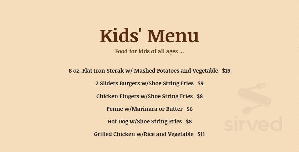 Char Steakhouse and Bar menu in Mahopac, New York, USA