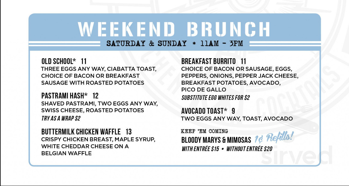 Menu - Scottsdale AZ's Hi Fi Kitchen & Cocktails - Scottsdale | Sirved