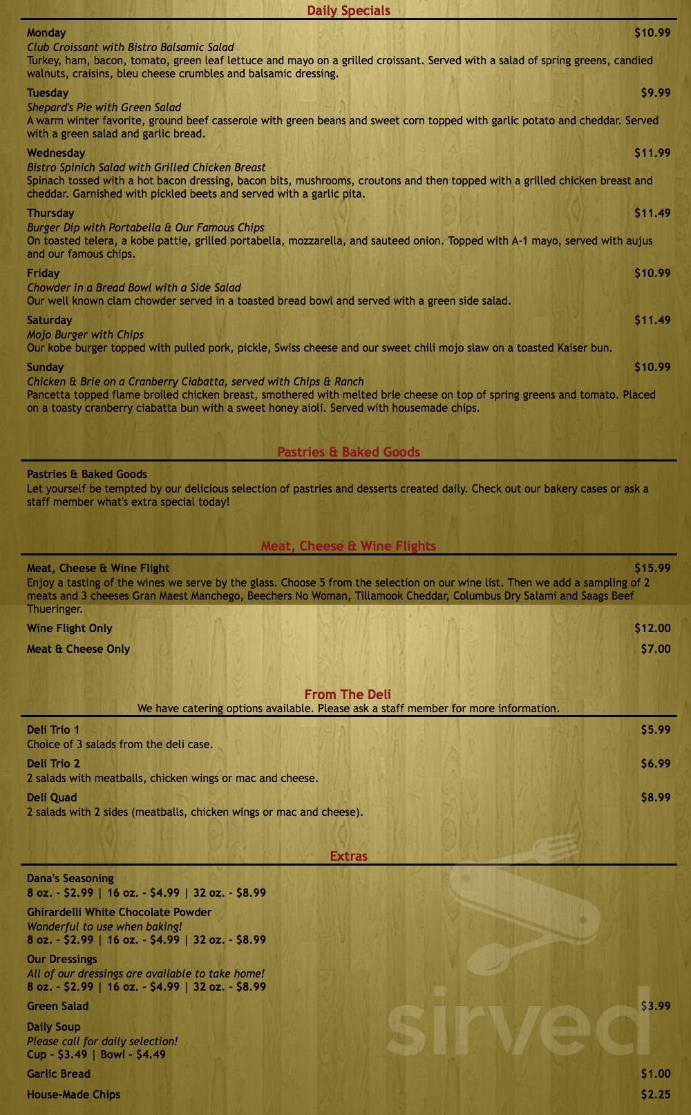 Michael's Market & Bistro menu in Moses Lake, Washington, USA