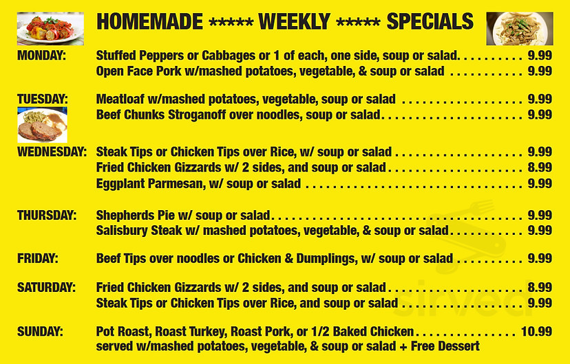 Egg Haven menu in Winter Haven, Florida, USA