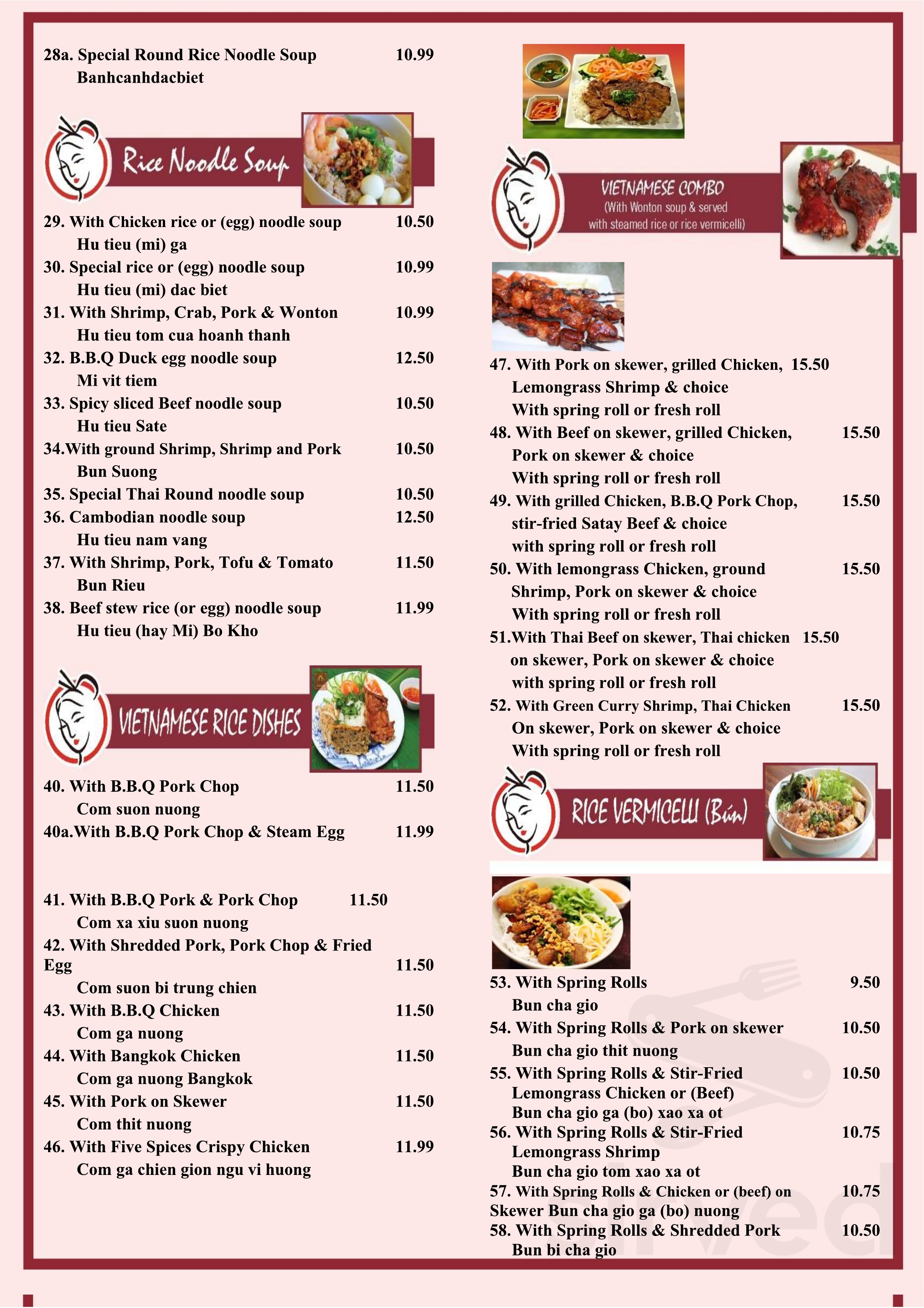 China Doll Dining menus in Regina, Saskatchewan, Canada