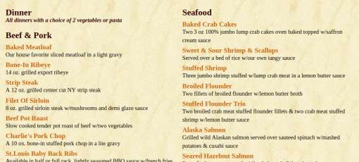 Menu for Court Diner in Media, PA | Sirved