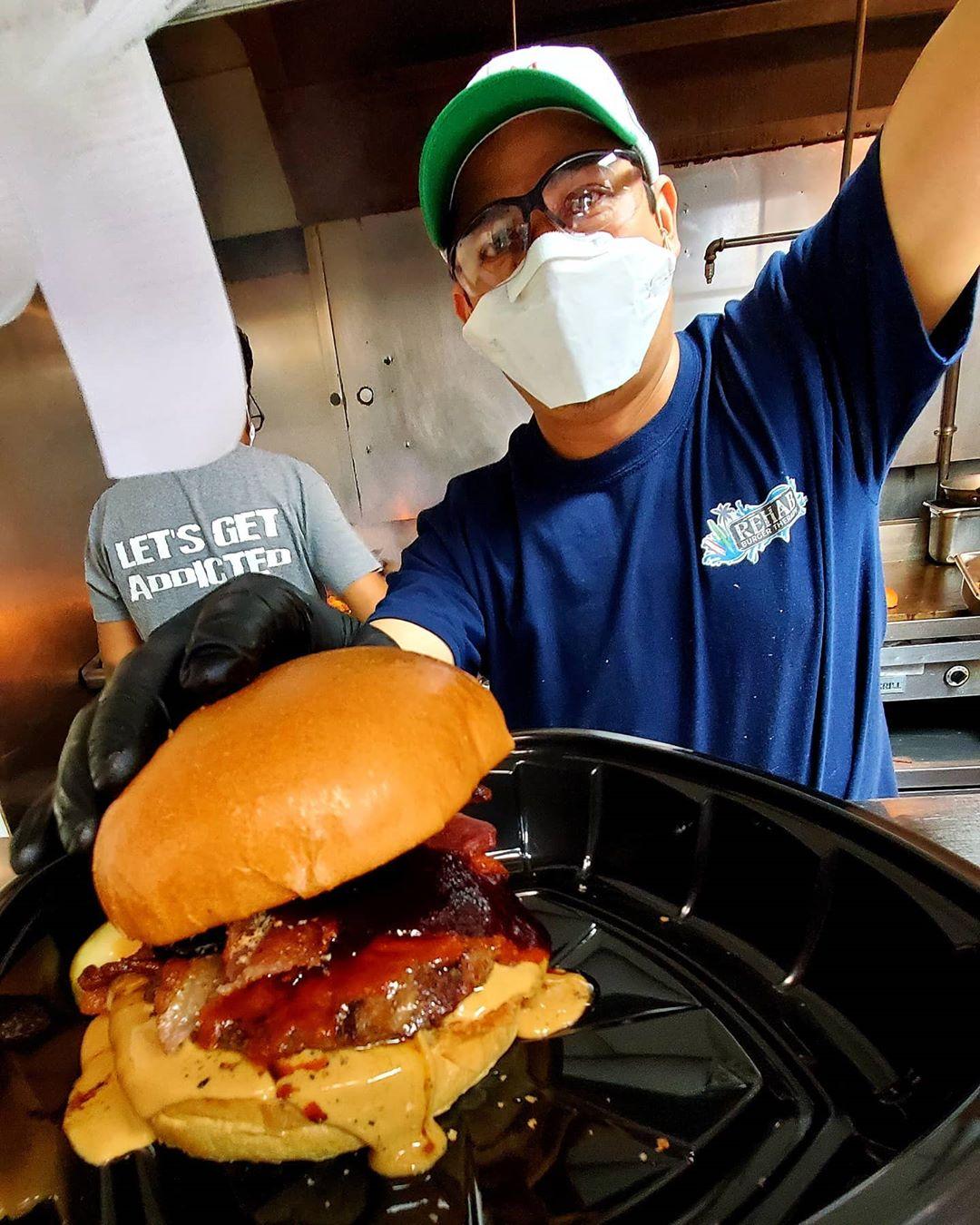 Rehab Burger Therapy menu in Scottsdale, Arizona, USA