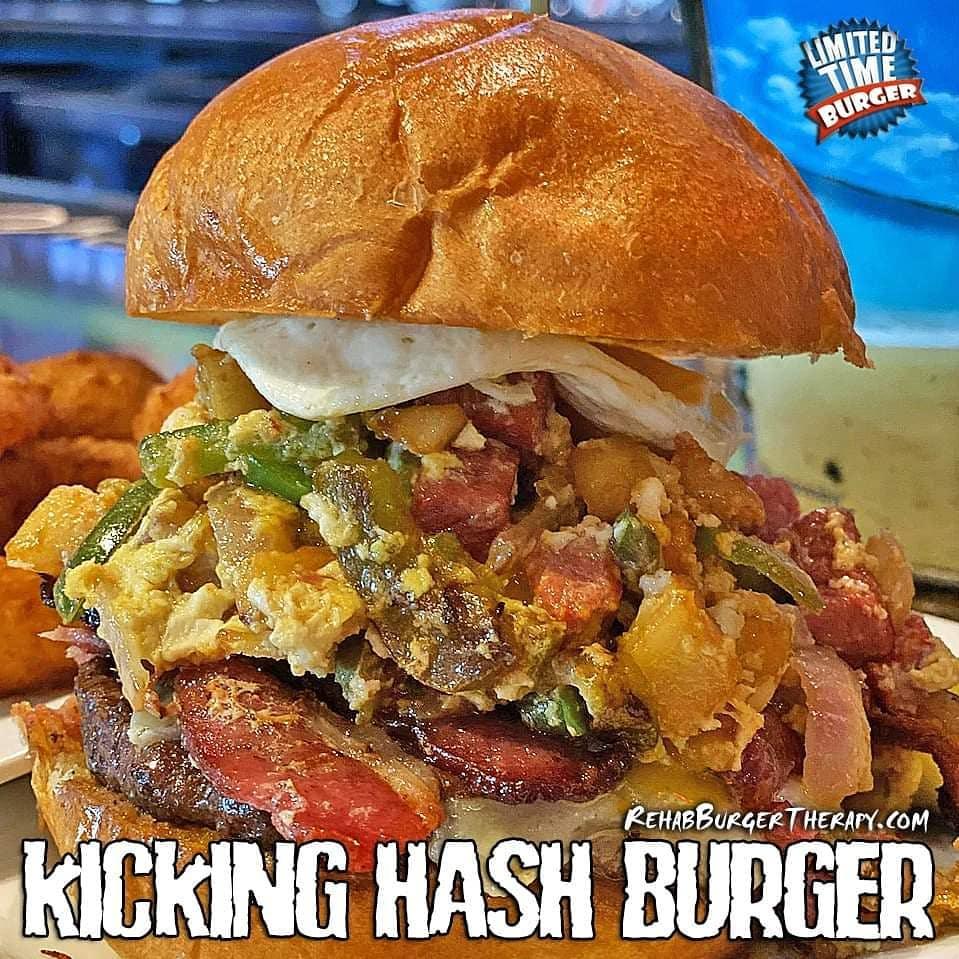 Rehab Burger Therapy menu in Scottsdale, Arizona, USA