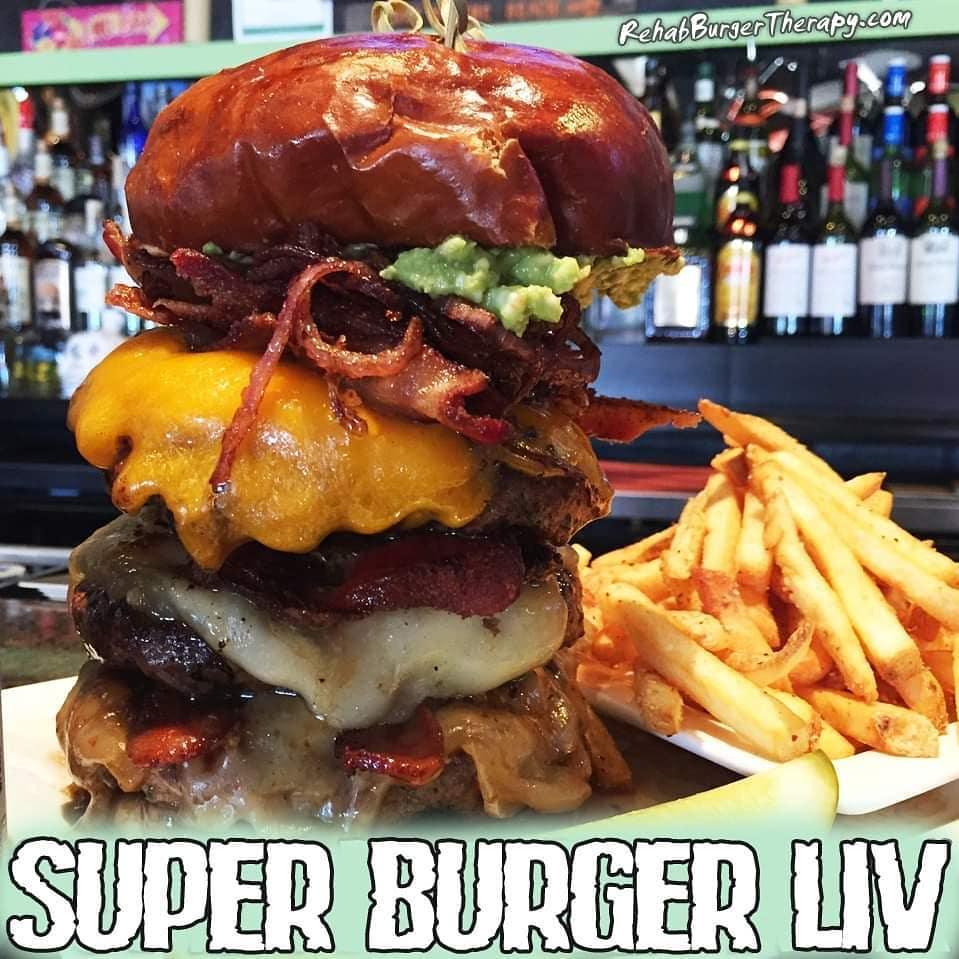 Rehab Burger Therapy menu in Scottsdale, Arizona, USA