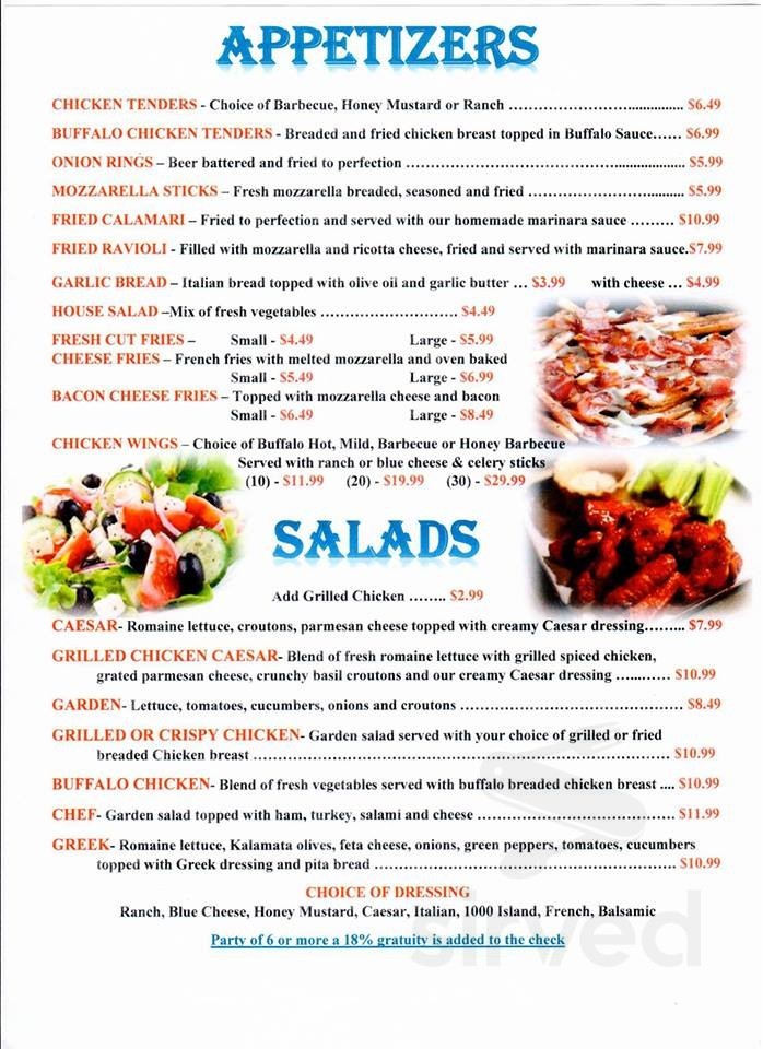 Soprano's Pizza menus in Ocean City, Maryland, United States