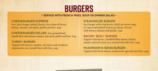 Menu for Alton's Restaurant - Transit Rd in Elma, NY | Sirved