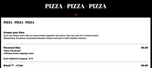 Menu for Ice House Pizzeria & Grille in Conneaut Lake, PA | Sirved