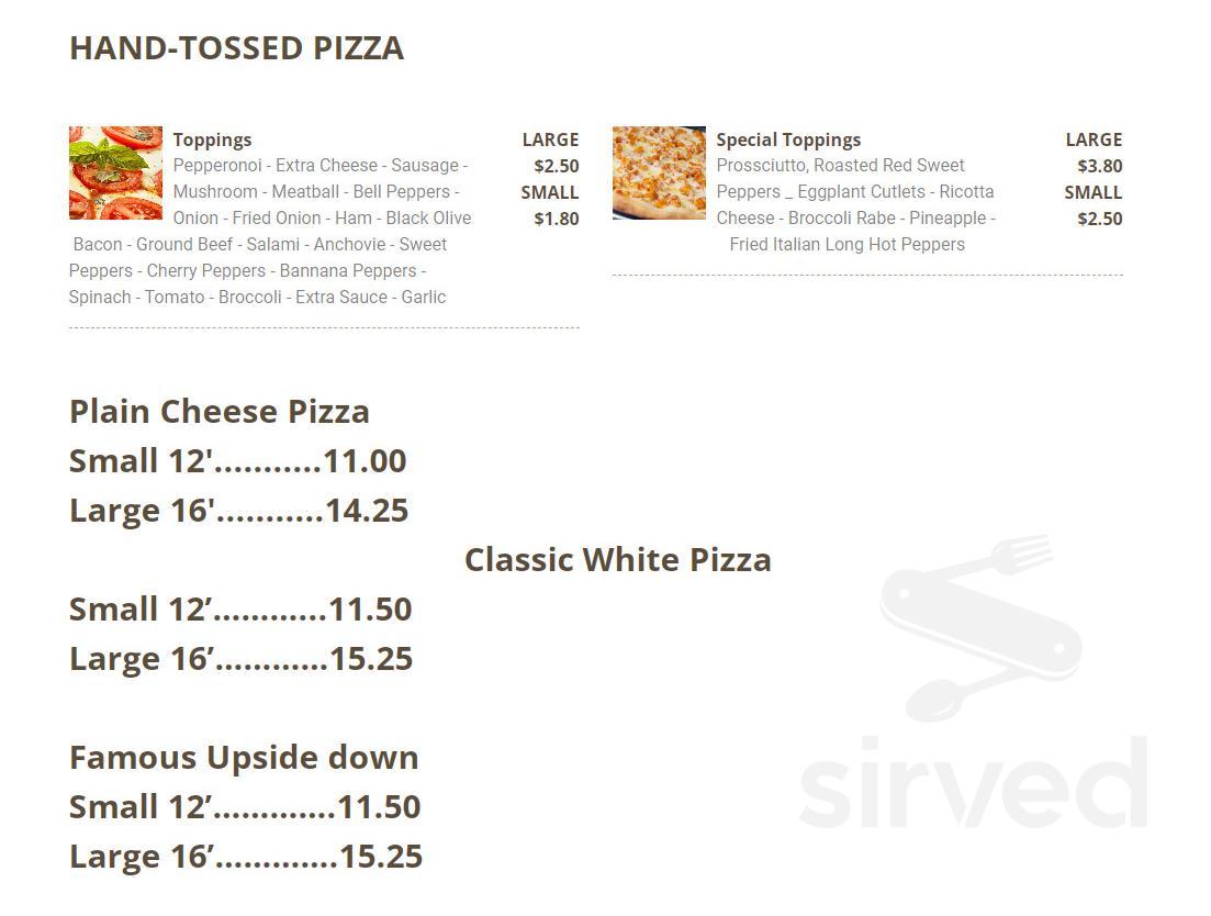 Mark Anthony's Paisano's menu in Havertown, Pennsylvania, USA